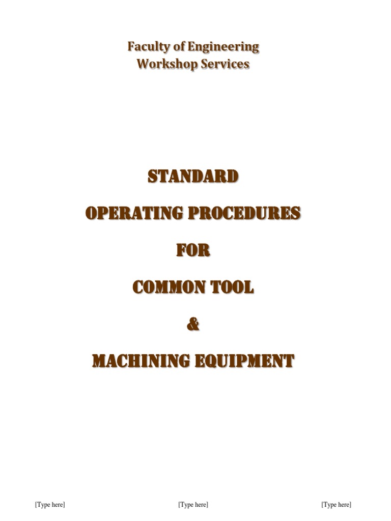 Workshop Safety Booklet | PDF | Machining | Drill