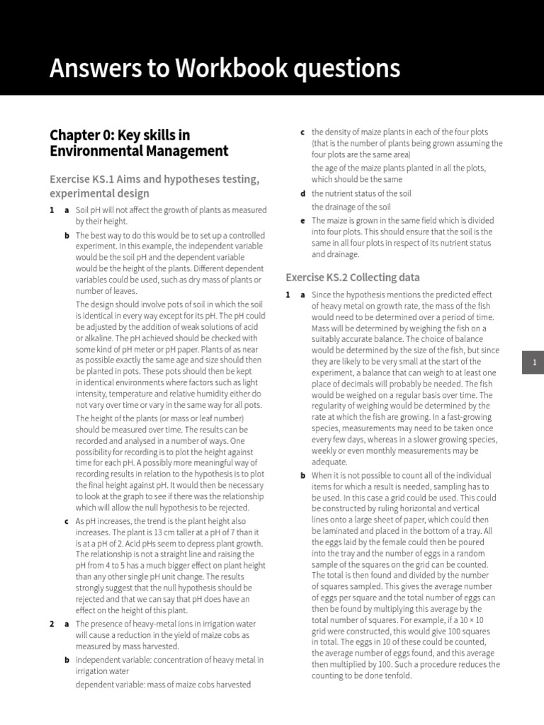 Answers To Workbook EM | PDF | Rock (Geology) | Mining