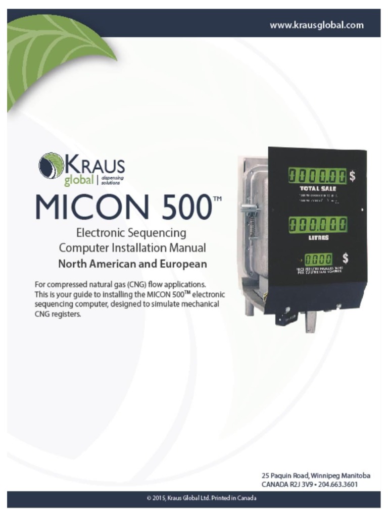 Kraus Micon 500 Manual | PDF | Power Supply | Direct Current