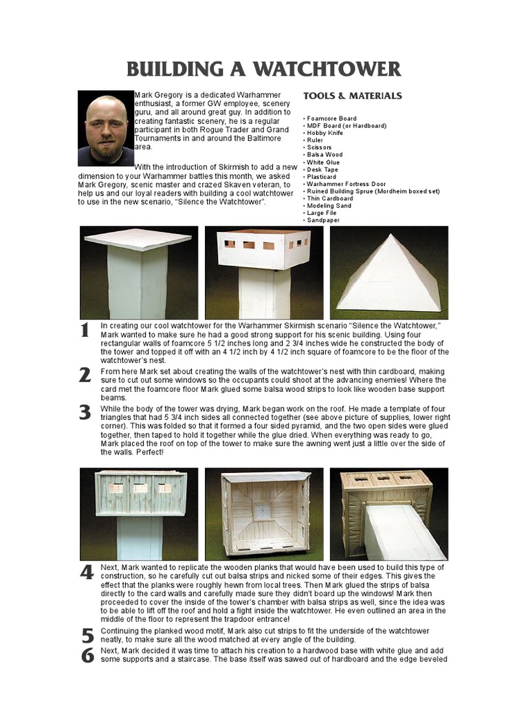 Build A Watchtower | PDF | Wood | Adhesive