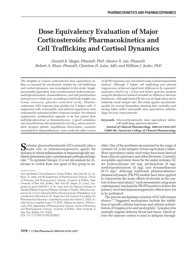 Steroids Pdf Pharmacokinetics Corticosteroid