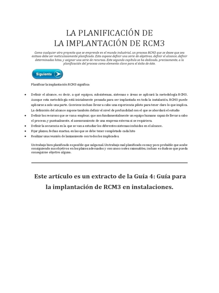 Qué Es RCM3 | PDF