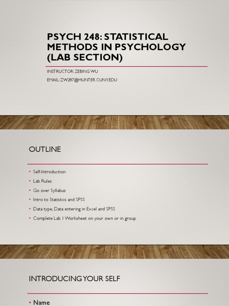 Lab 1 On Intro To SPSS and Data Entry | PDF | Spss | Level Of Measurement