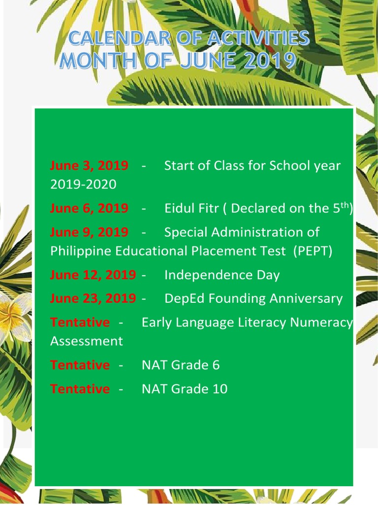 June 3, 2019 June 6, 2019 June 9, 2019 June 12, 2019 June 23, 2019 ...