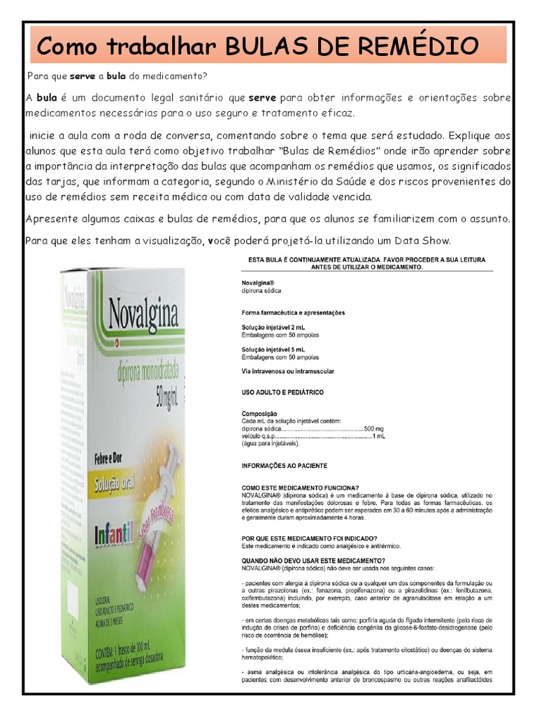 Entendendo as Bulas de Remédios: Informações Essenciais para um Uso ...