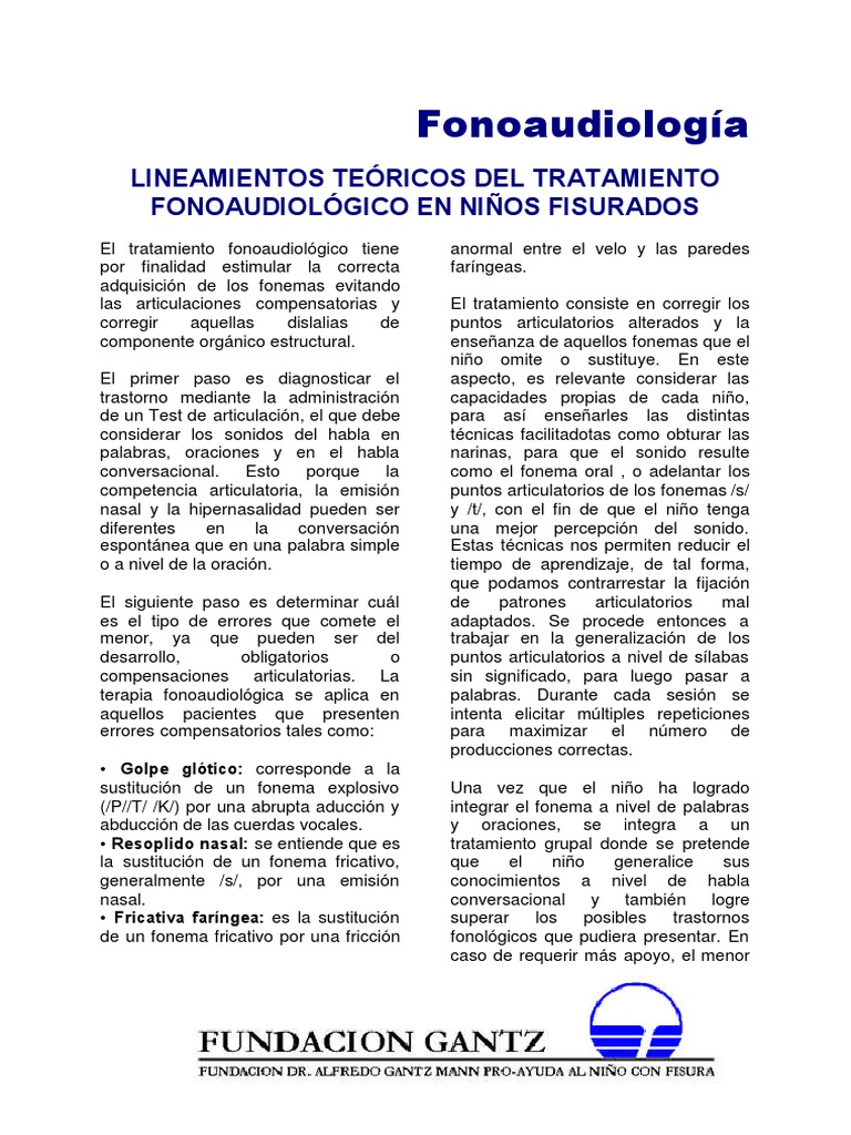 Lineamientos - Teoricos FNDL Fisurados Gantz PDF | PDF | Fonema | Fonología