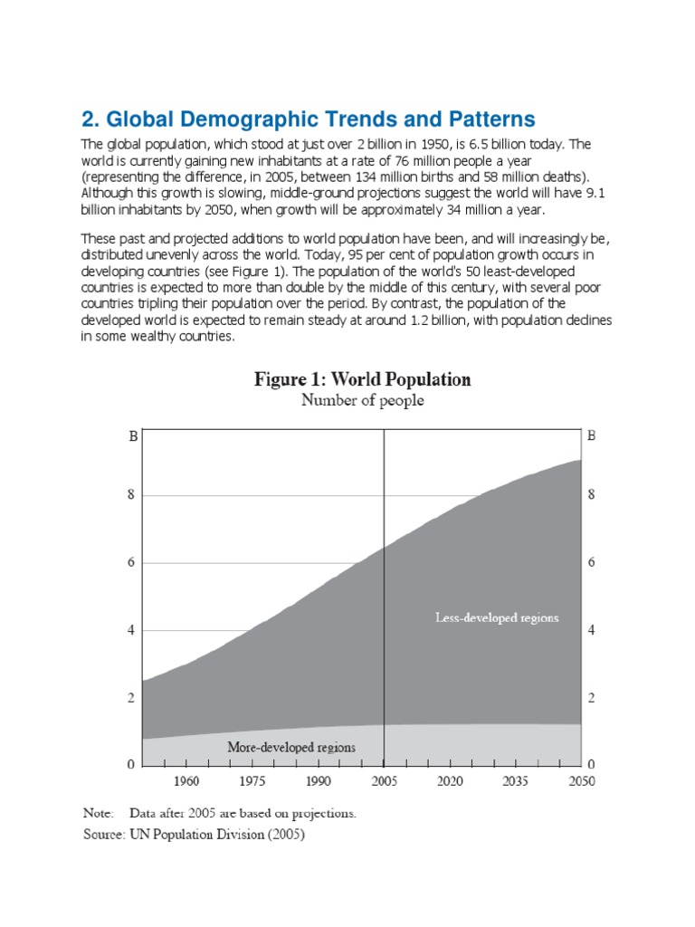 Global Demographic Trends and Patterns | PDF | Infant Mortality ...