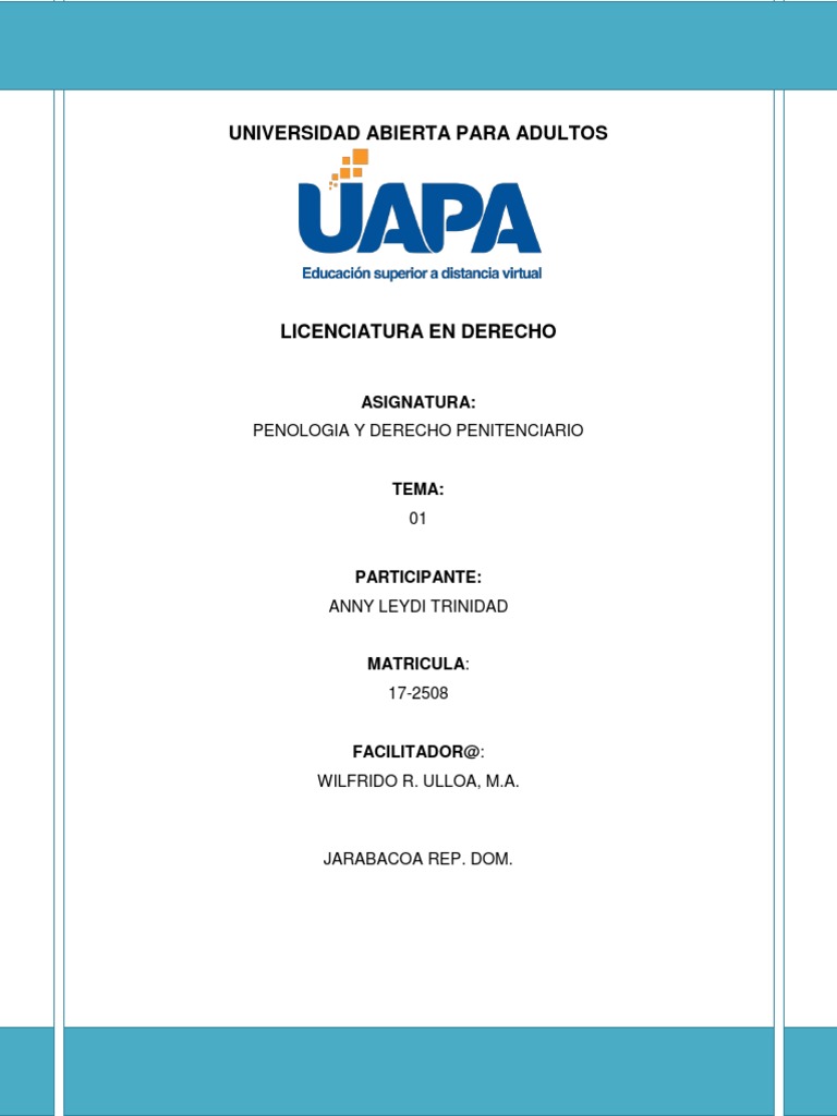 Penologia y Sus Ramas | PDF | Criminología | Derecho penal