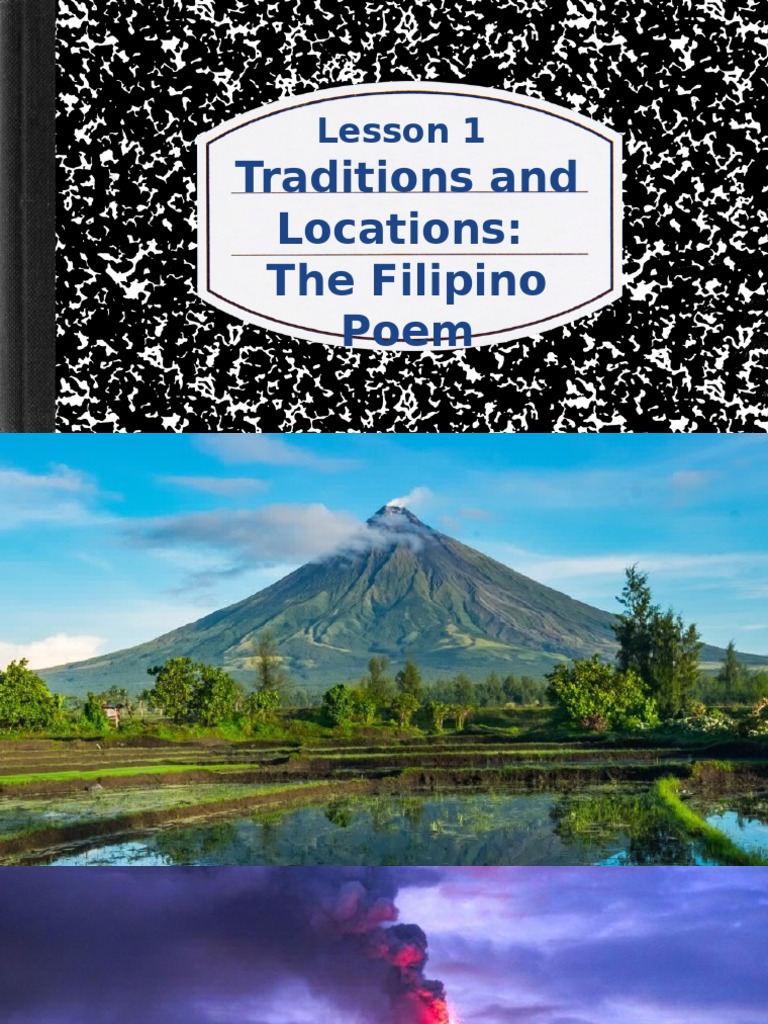 Lesson 1 Traditions and Locations The Filipino Poem | PDF | Poetry