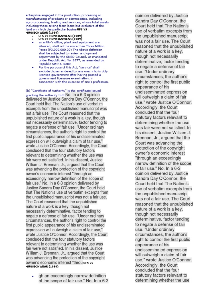 The Nation's Fair Use Defense: The Supreme Court's Decision in Harper ...