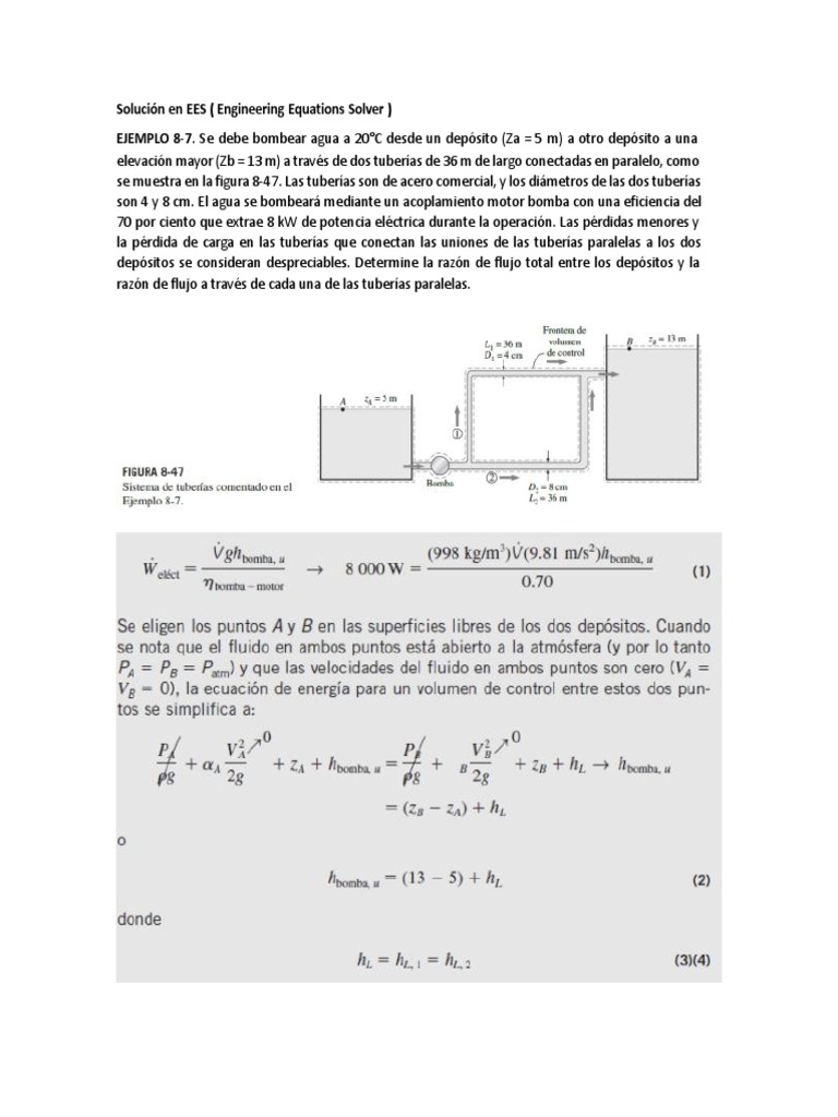 Solución en EES ( Engineering Equations Solver ) | PDF