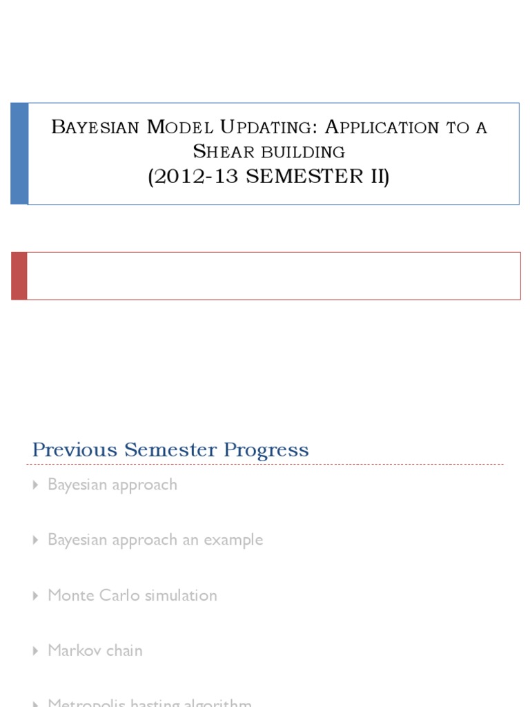 Bayesian Model Updating | PDF | Bayesian Inference | Mathematical Model