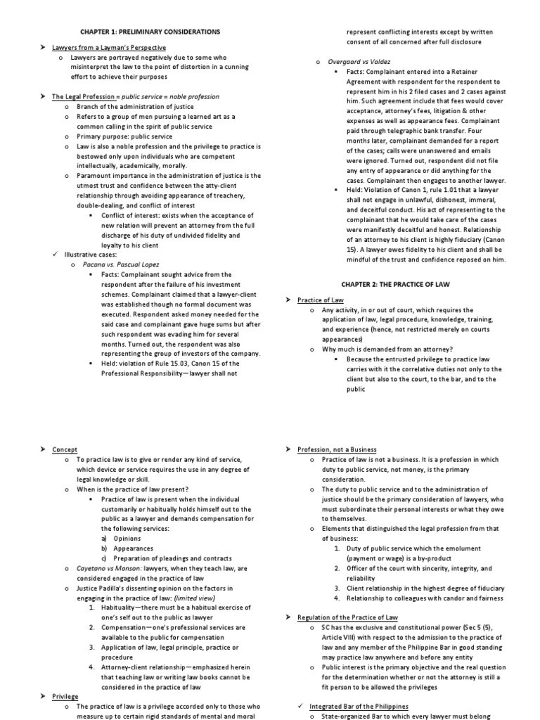 Chapter 1: Preliminary Considerations | Download Free PDF | Lawyer | Practice Of Law