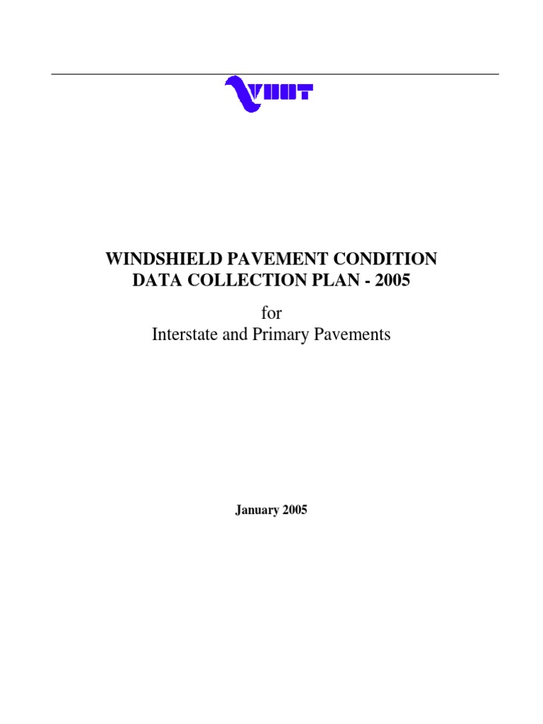 2004 Windshield Plan | Download Free PDF | Road Surface | Data Analysis
