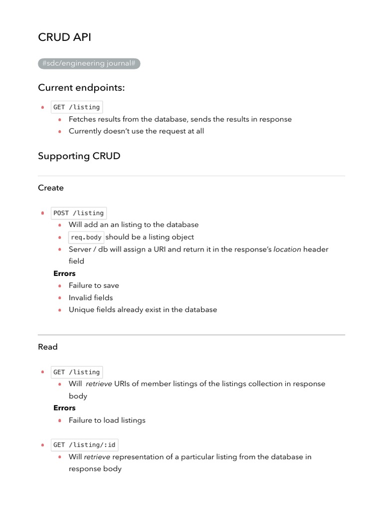 Adam's CRUD API | PDF | Databases | Data