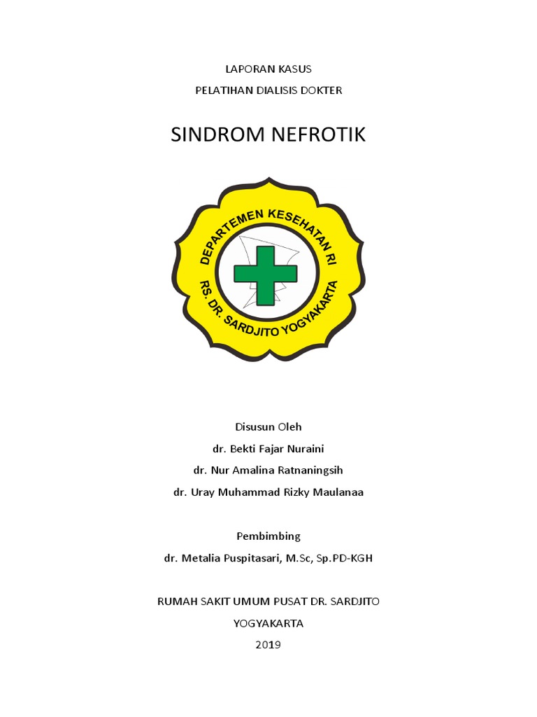 Cover Laporan Kasus Sindrom Nefrotik | PDF