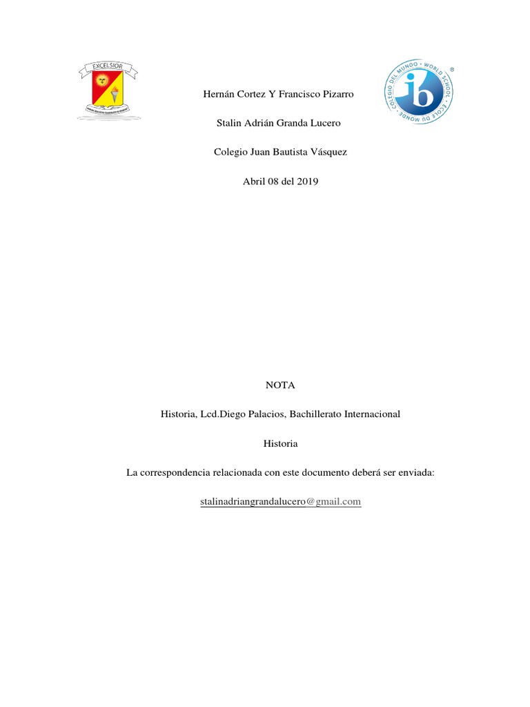 Hernán Cortés y Francisco Pizarro: Conquista | PDF | Hernán Cortés ...