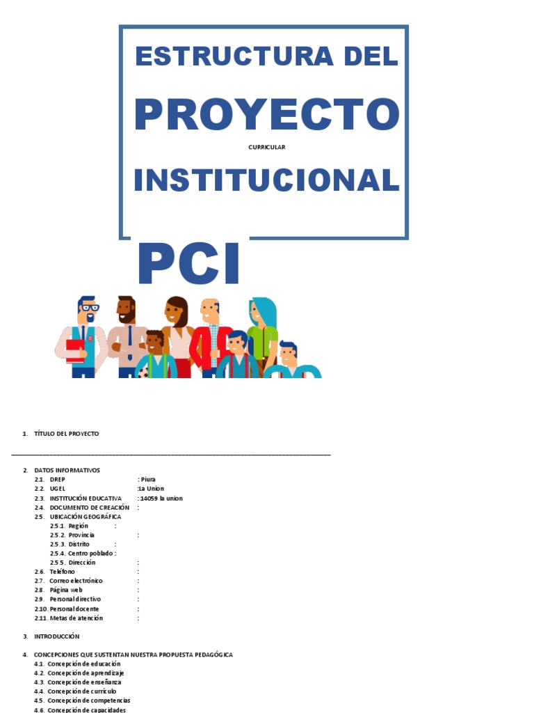 Estructura Del Pci 2018 | PDF | Plan de estudios | Evaluación