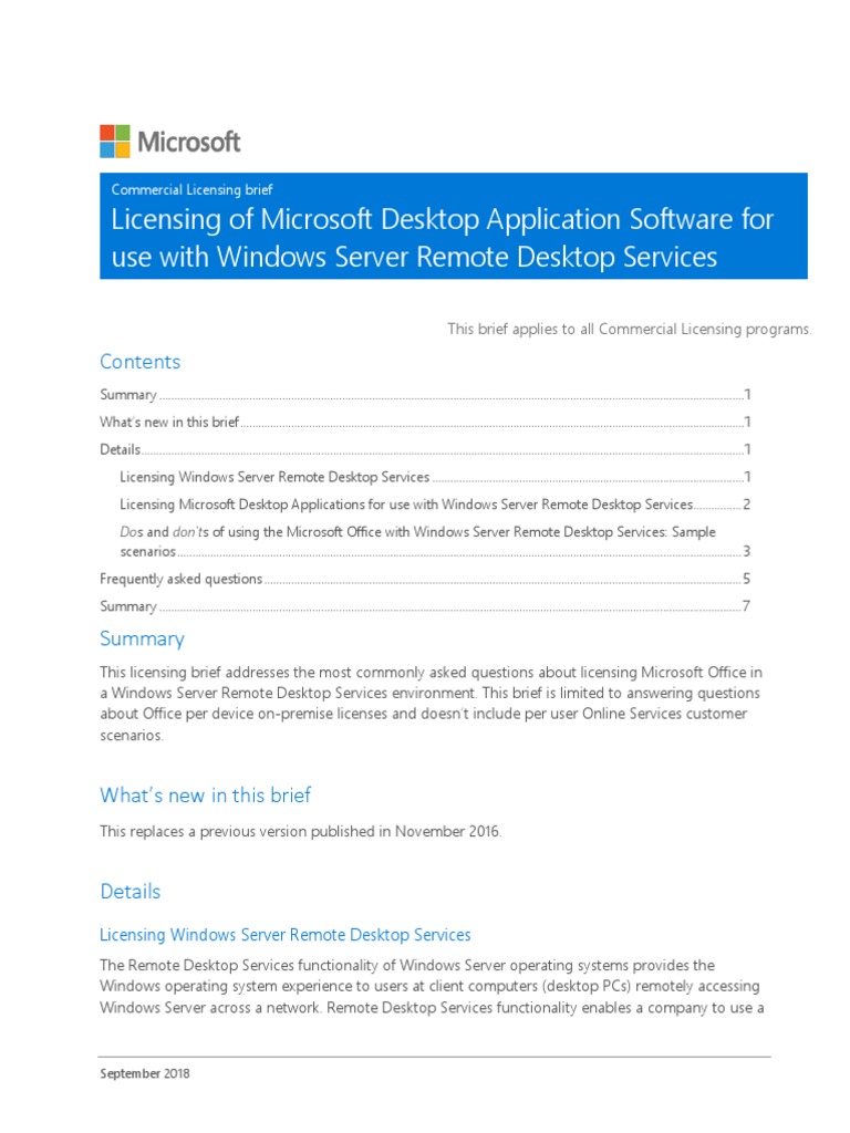Desktop Application With Windows Server Remote Desktop Services | PDF | Remote Desktop Services ...