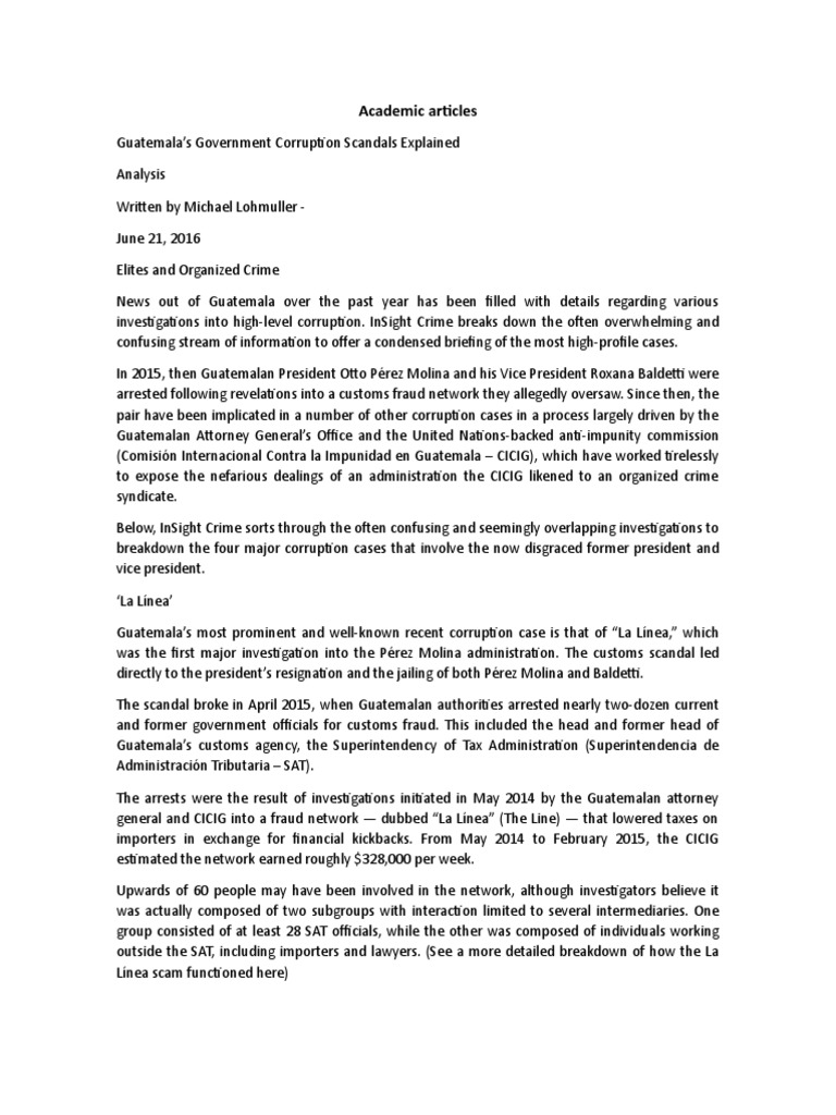 Academic Articles | PDF | Corruption | Bribery