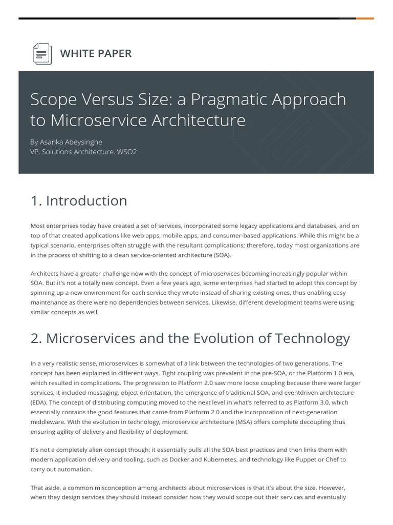 Microservice Architecture | PDF | Service Oriented Architecture | Enterprise Architecture