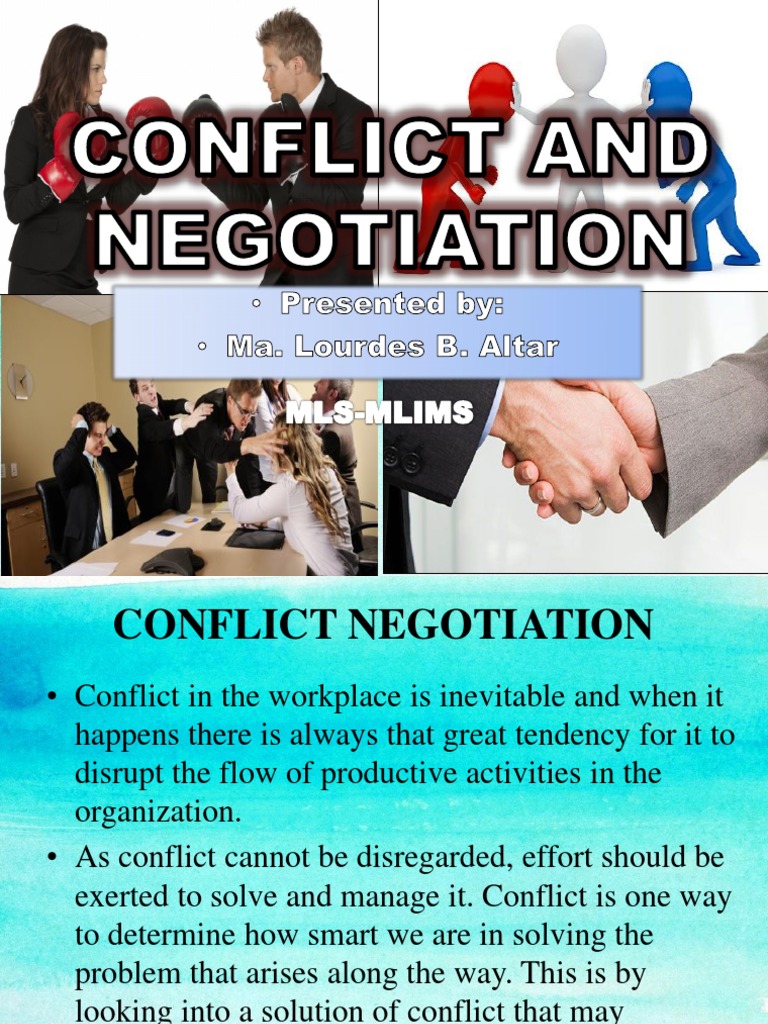 Workplace Conflict and Negotiation Guide | PDF | Conflict (Process ...