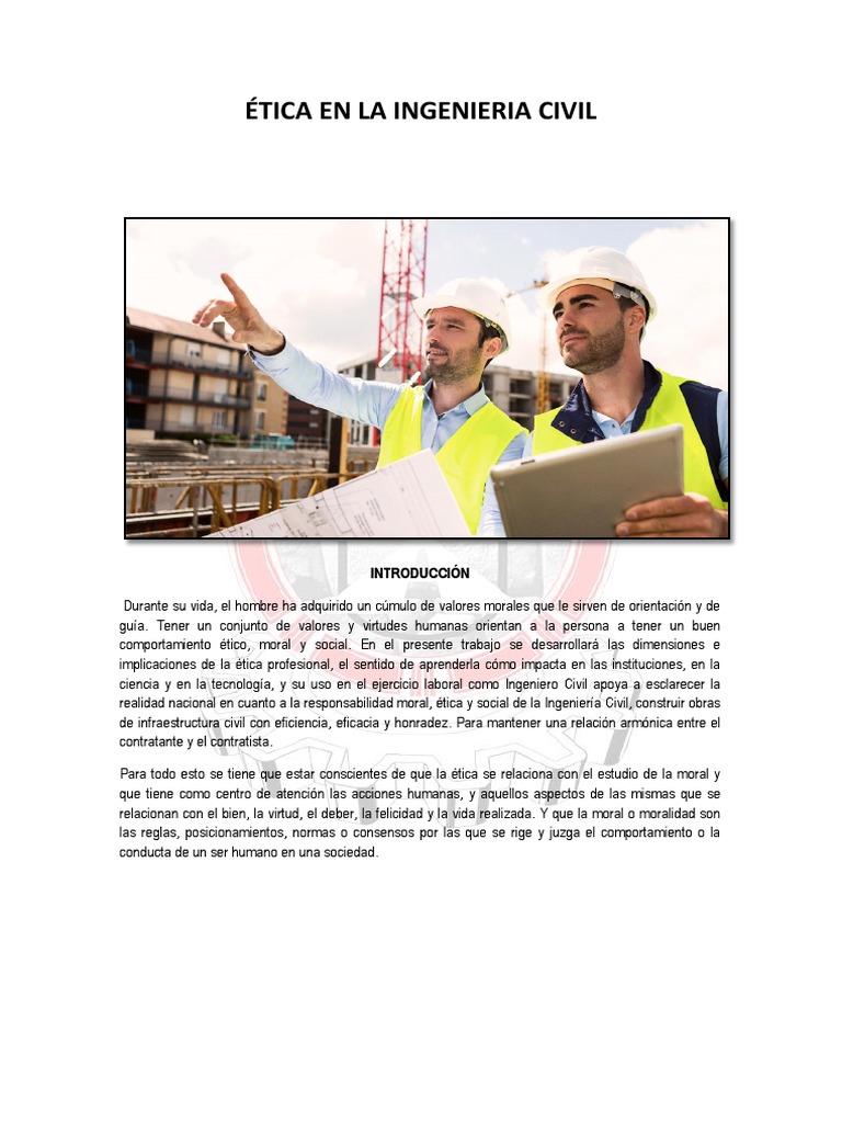 etica de la ingenieria civil | Moralidad | Ingeniería