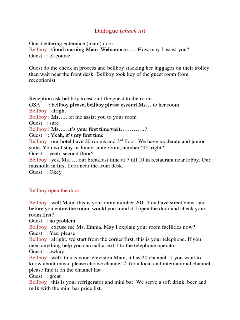 A Detailed Room Orientation: Bellboy Provides a Thorough Explanation of ...