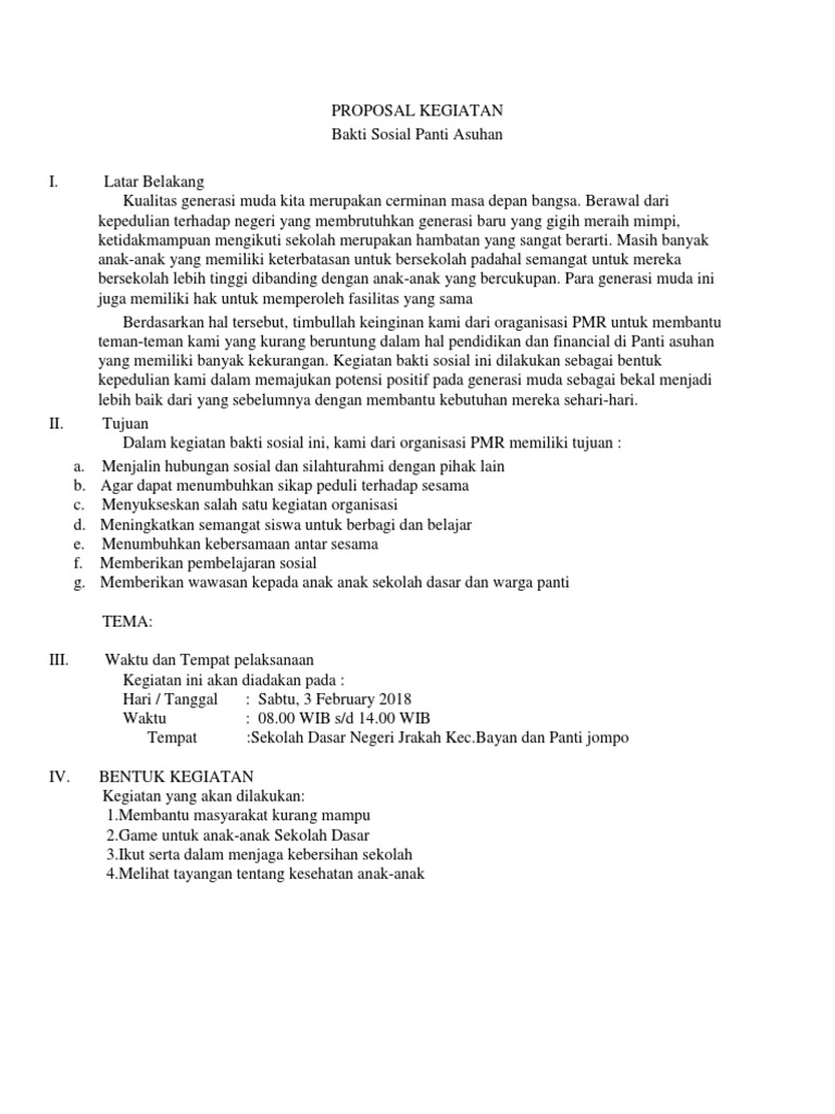 Proposal Baksos 17 18 | PDF | Ilmu Sosial | Kesehatan Holistik