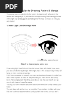 Beginner Guide To Drawing Anime | PDF | Shape | Drawing