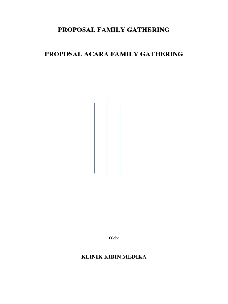 Proposal Family Gathering | PDF