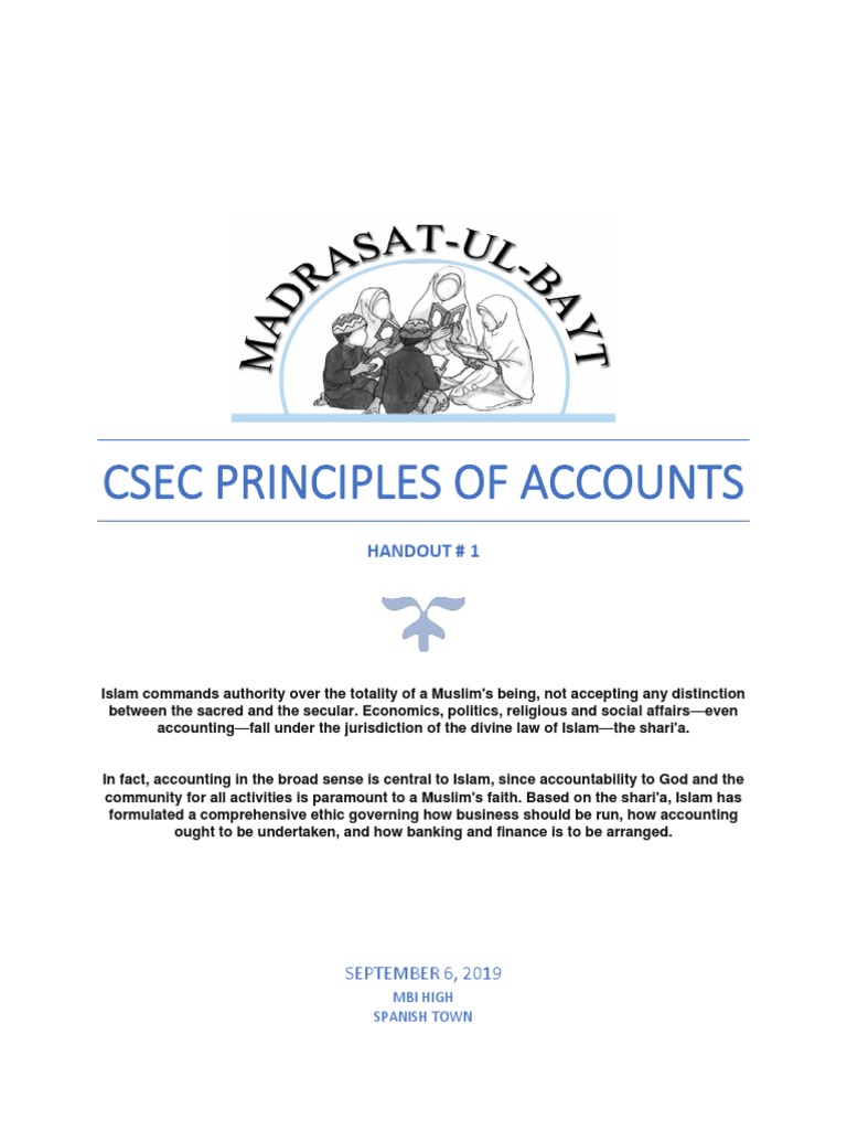 Csec Poa Handout 1 | PDF | Revenue | Expense