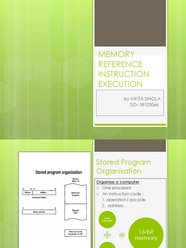 Memory Reference Instructions Execution | PDF | Central Processing Unit | Subroutine