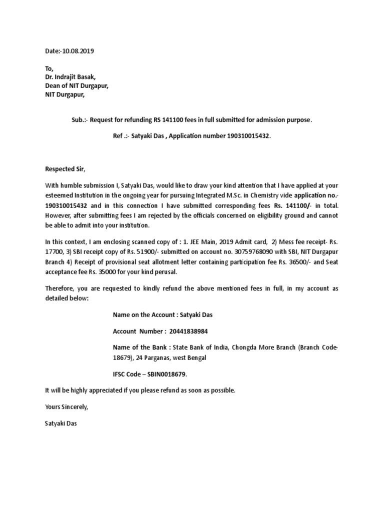 Letter To Nit DGP - 1 | PDF | Business