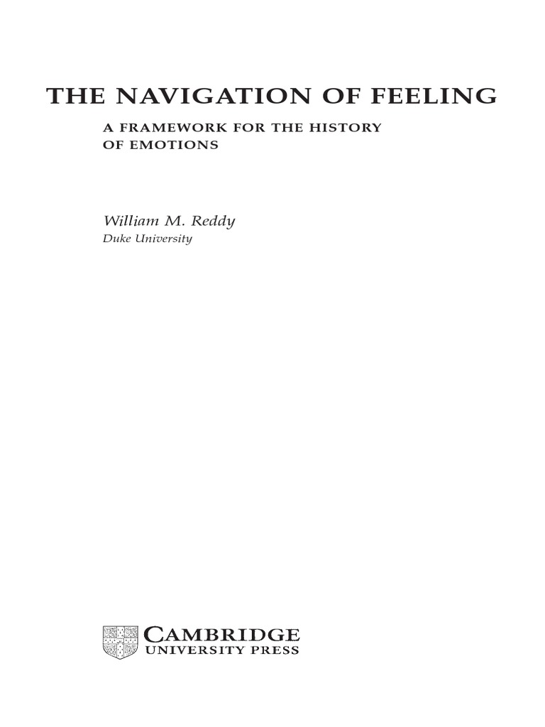 Reddy, William. The Navigation of Feeling | PDF | French Revolution ...