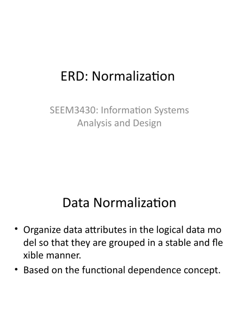 ERD More Normalisation Example | PDF | Information Technology | Data