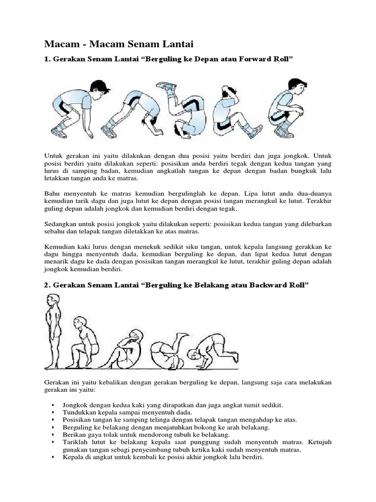 Teknik Gerakan Senam Lantai | PDF