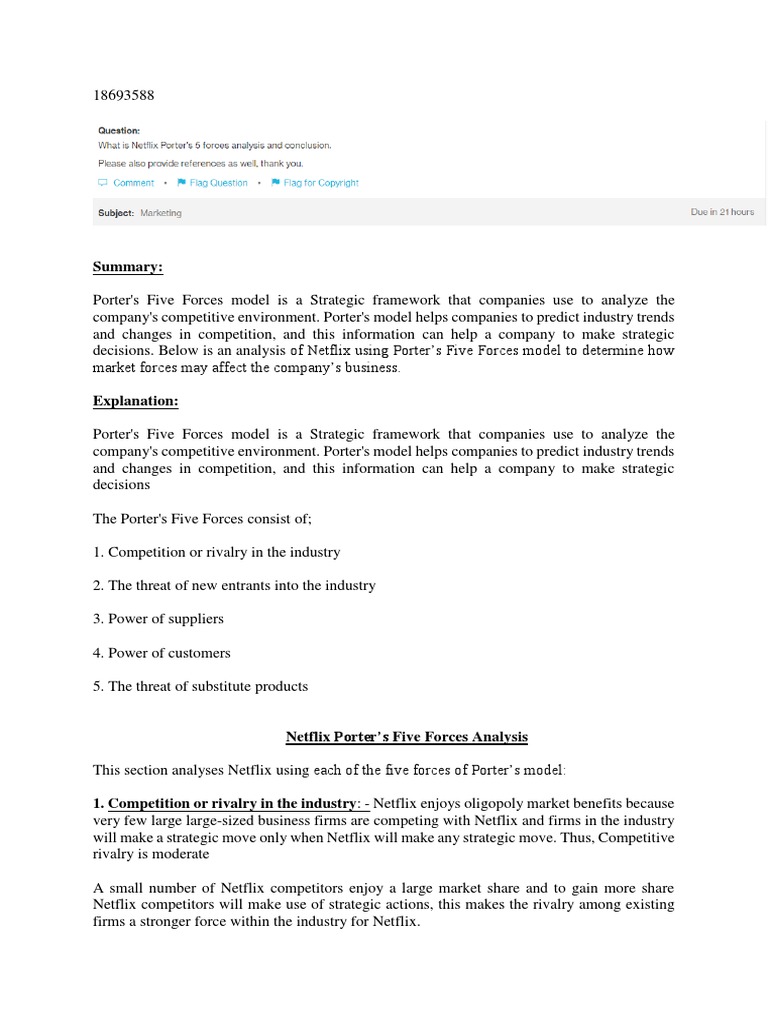 Netflix Model | PDF | Competition | Netflix