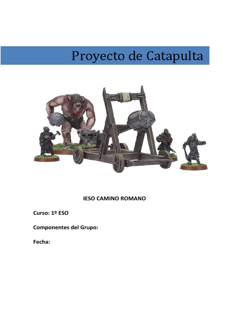 Proyecto Catapulta 1º ESO | PDF | Dibujo | Informática y tecnología de la información