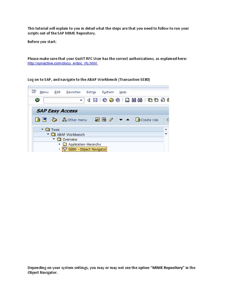 Mime Repository Tutorial PDF | PDF | Directory (Computing) | Computer File