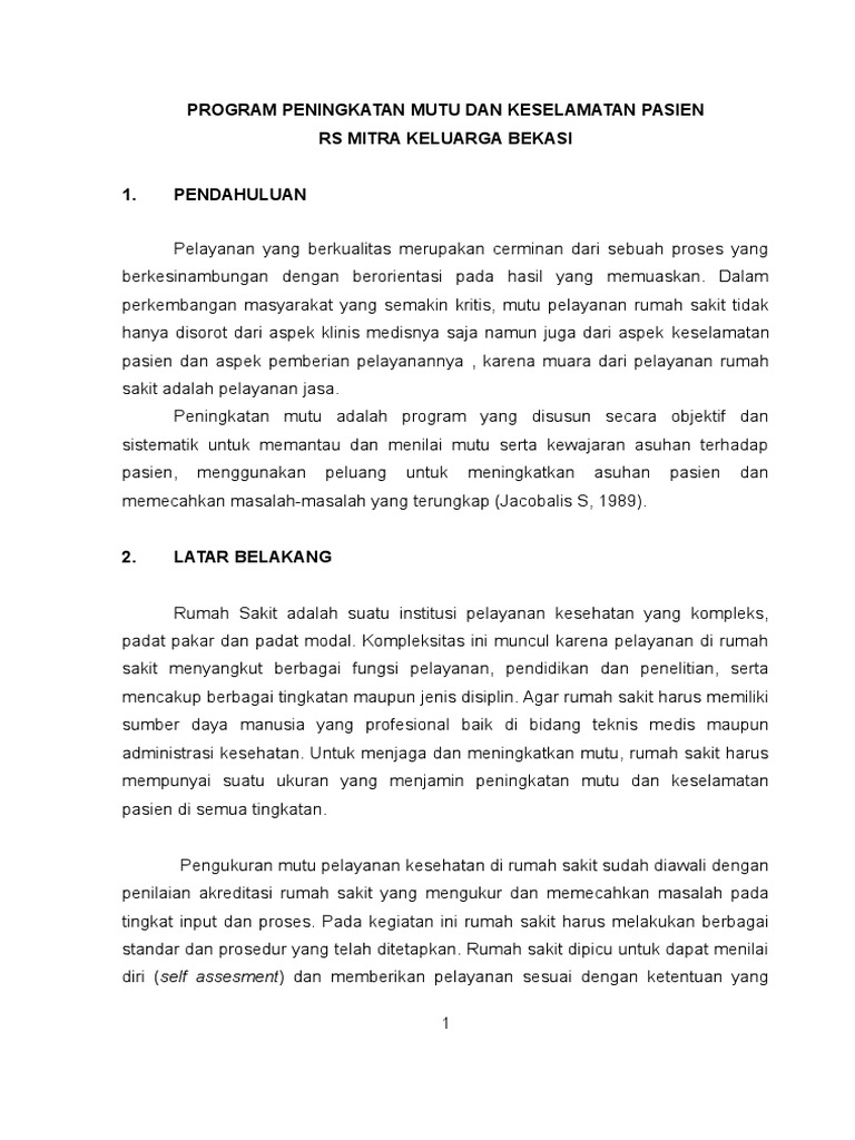Contoh Program Kerja PMKP | PDF