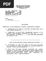Sample Partition Agreement Document | PDF | Deed | Document