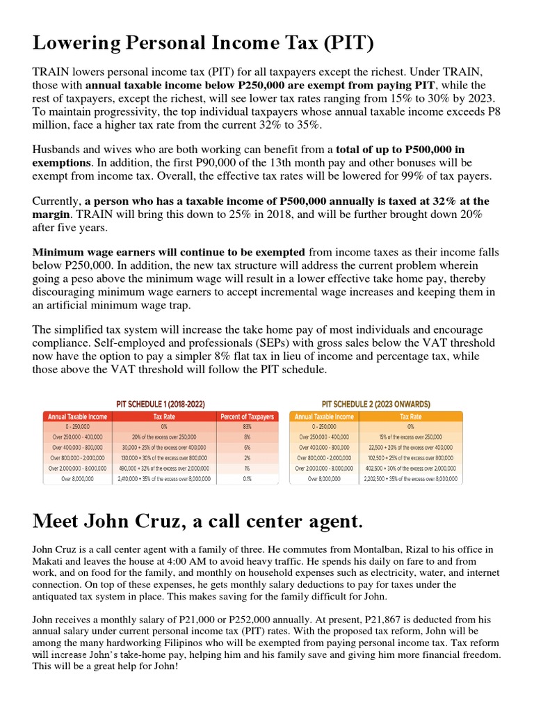 Train Law Fact Sheet | PDF | Value Added Tax | Soft Drink