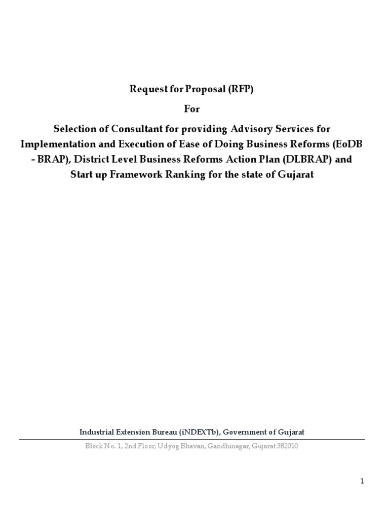 INDEXtb - RFP | PDF | Request For Proposal | Business Process