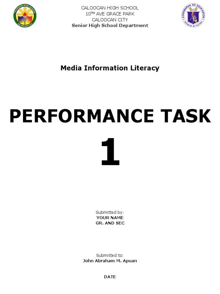 Media Information Literacy Task | PDF