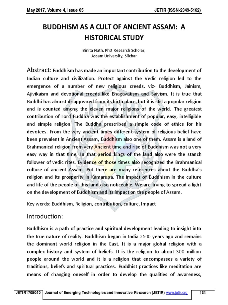 Buddhism in Ancient Assam | PDF | Vajrayana | Tantra