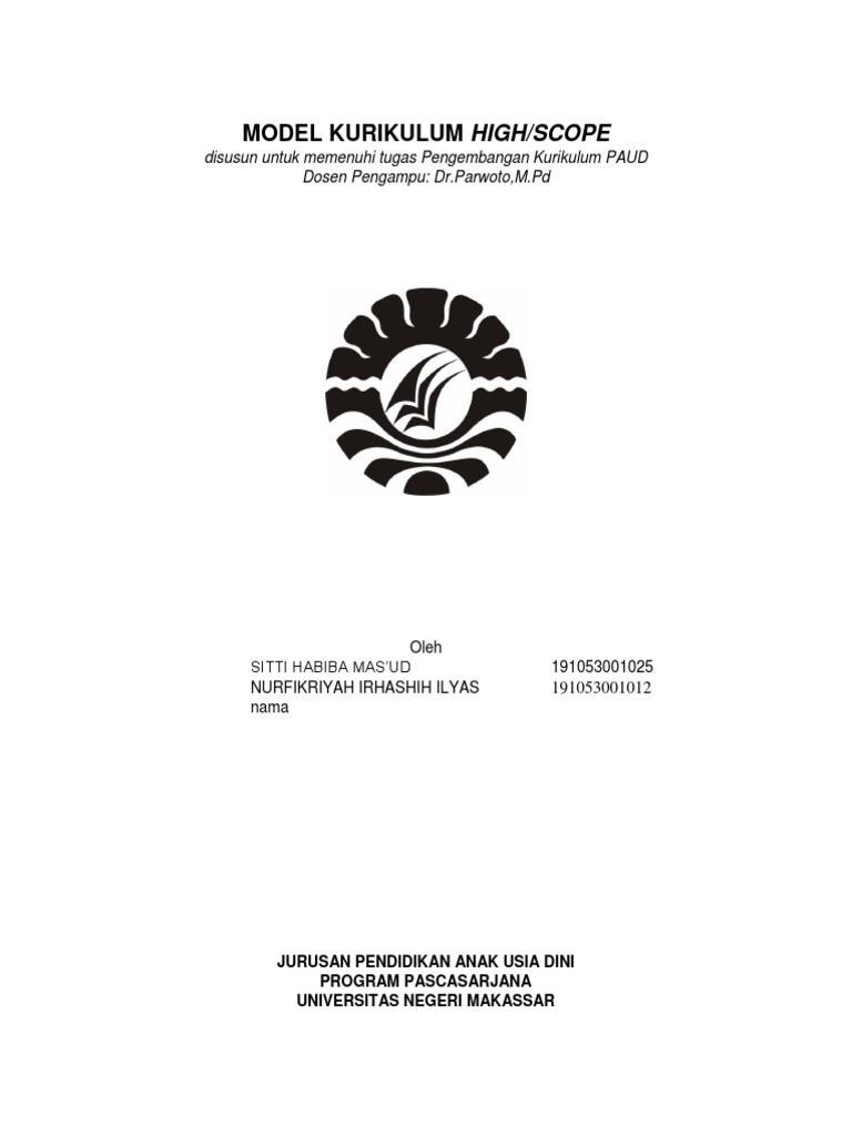 Kurikulum High Scope | PDF