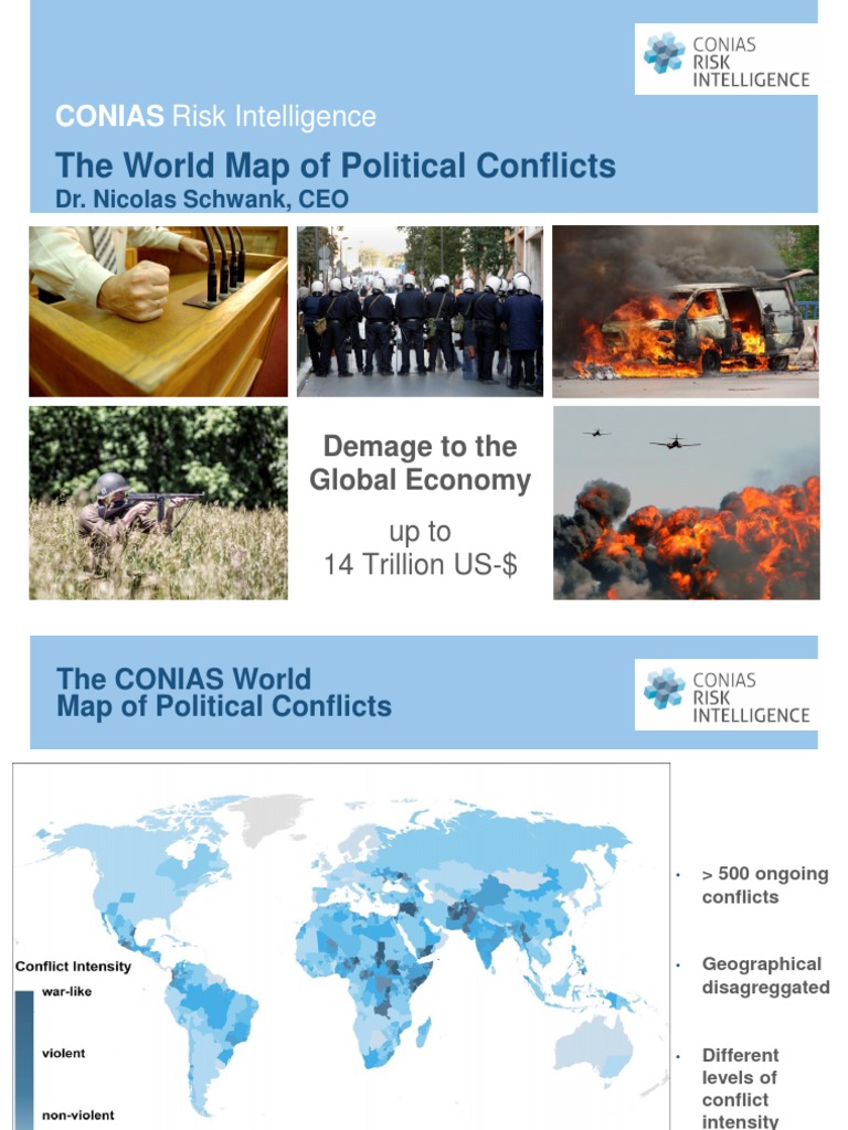 The World Map of Political Conflicts: CONIAS Risk Intelligence | PDF ...