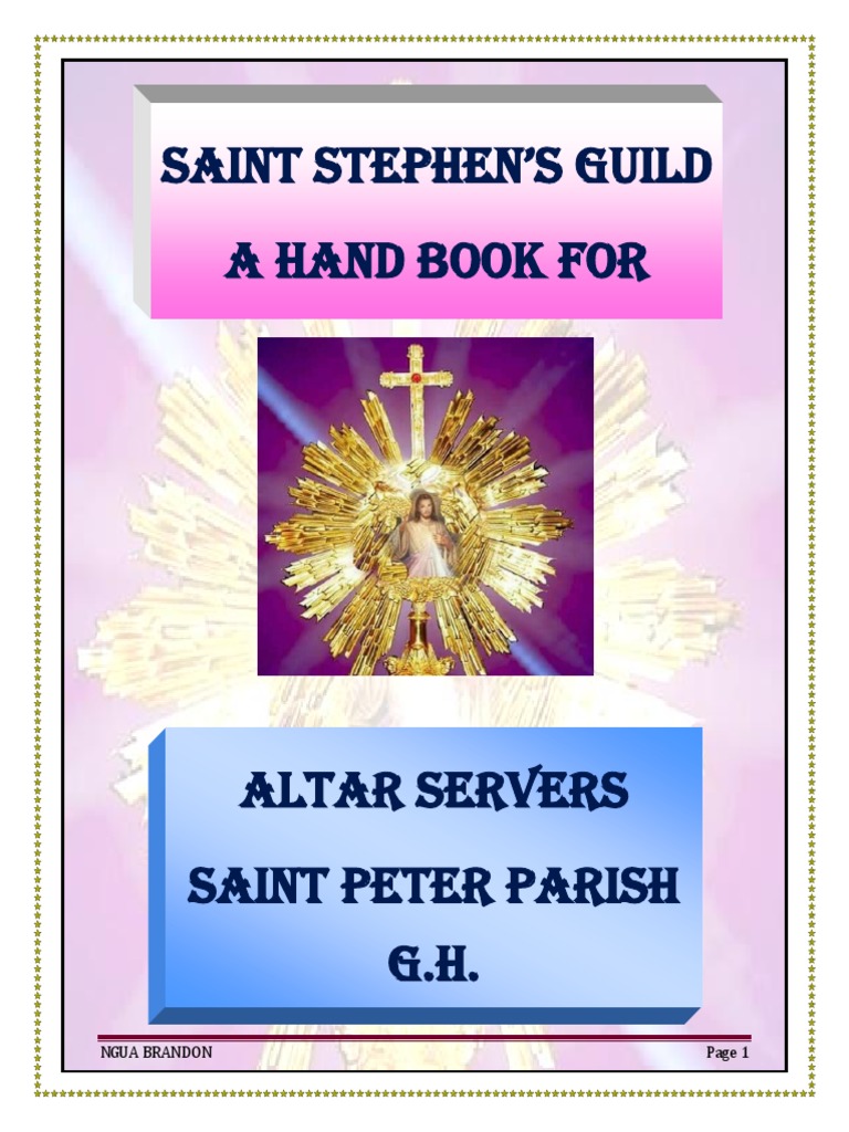 Handbook for Altar Servers Guide | PDF | Altar | Eucharist