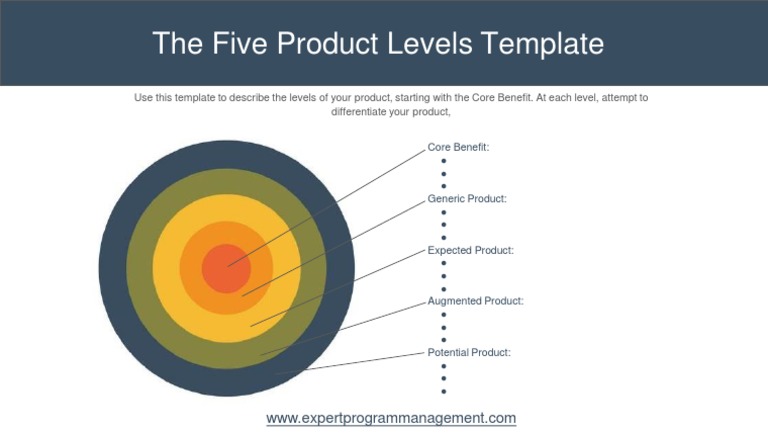Five Product Levels Template | PDF